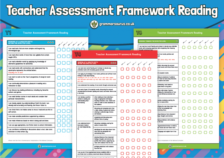 Year 2 Teacher Assessment Framework Checklist – Reading - Grammarsaurus