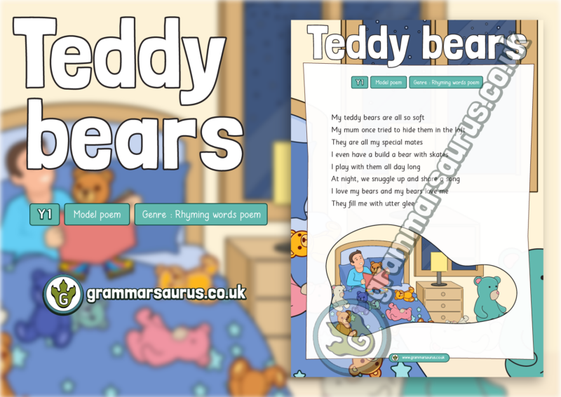 Teddy Ad - Grammarsaurus
