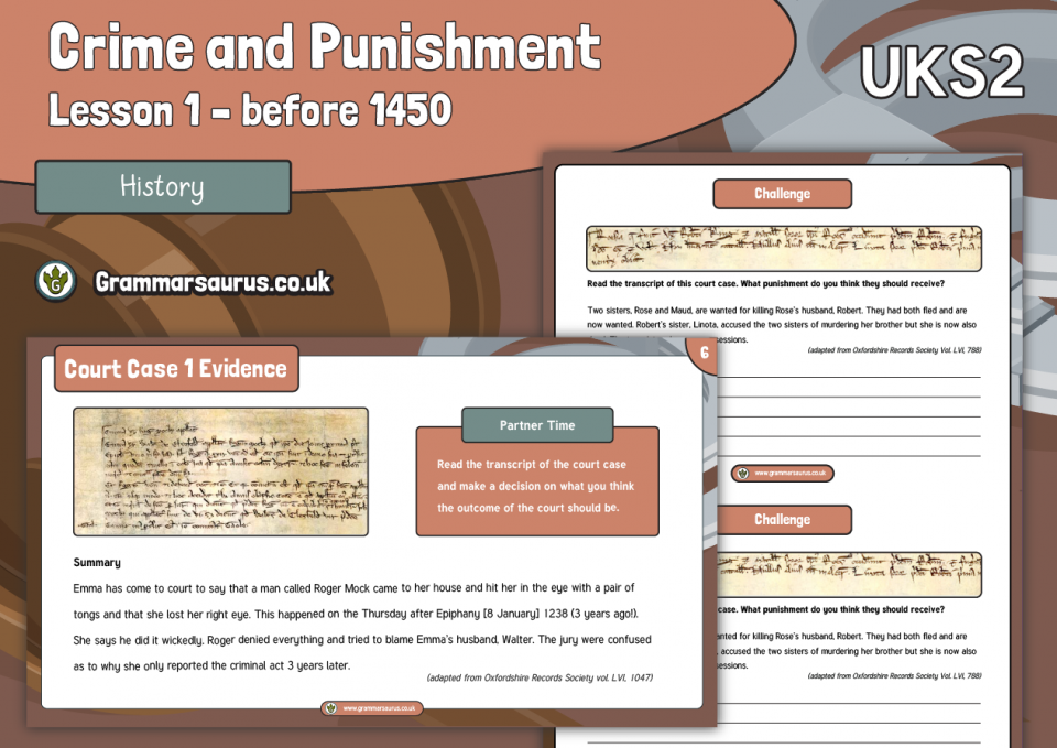 Crime and Punishment - Grammarsaurus