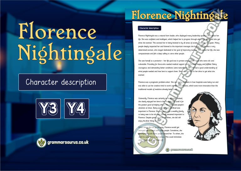 Year 4 Model Text - Character description - Florence Nightingale ...