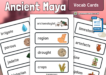 History Display Vocab Cards - Ancient Maya - Grammarsaurus