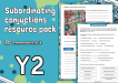 KS1 Subordinating Conjunctions Resource Pack - Grammarsaurus