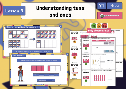Year 1 Place value (within 20) - Understanding Tens and Ones - Lesson 3 ...