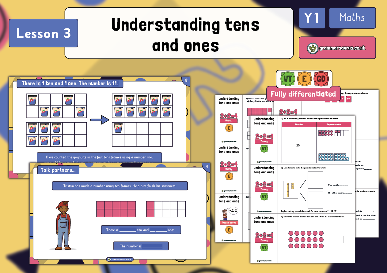 Year 1 Place Value within 20 Understanding Tens And Ones Lesson 3 Year 1 Place Value within 20 Understanding Tens And Ones Lesson 3