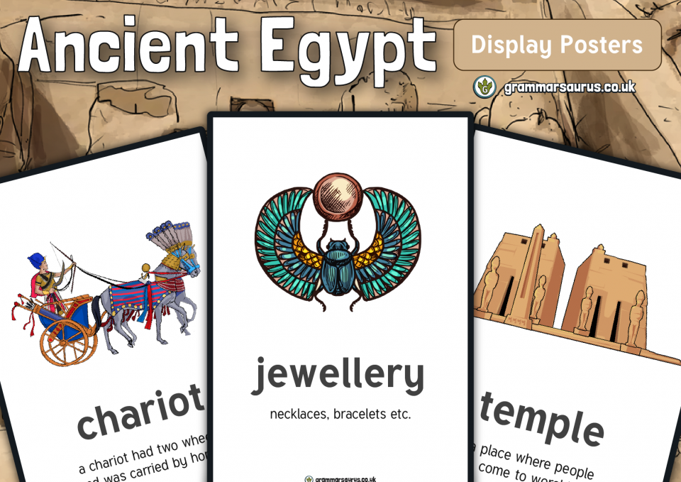 History - Ancient Egypt Display Posters - Grammarsaurus