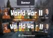 History - World War 2 Display Banner - Grammarsaurus