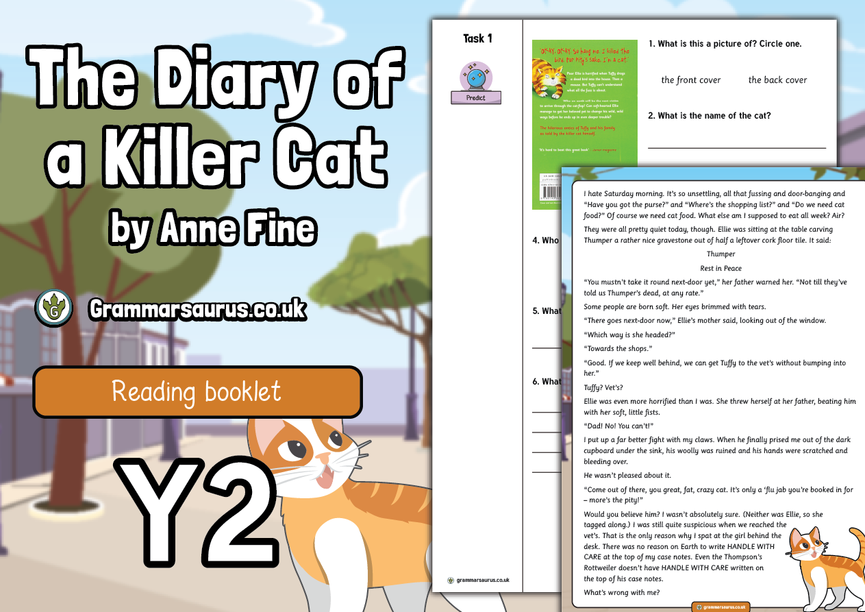 Year 2 Shared Reading Booklet - "The Diary of a Killer Cat" by Anne ...