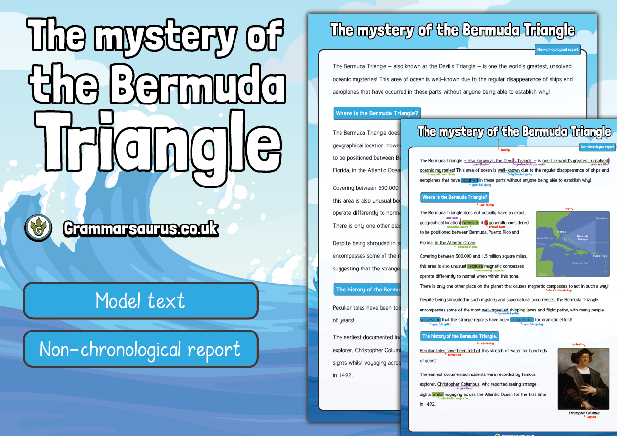 Year 5 Model Text - Non-chronological report - The Mystery of the ...