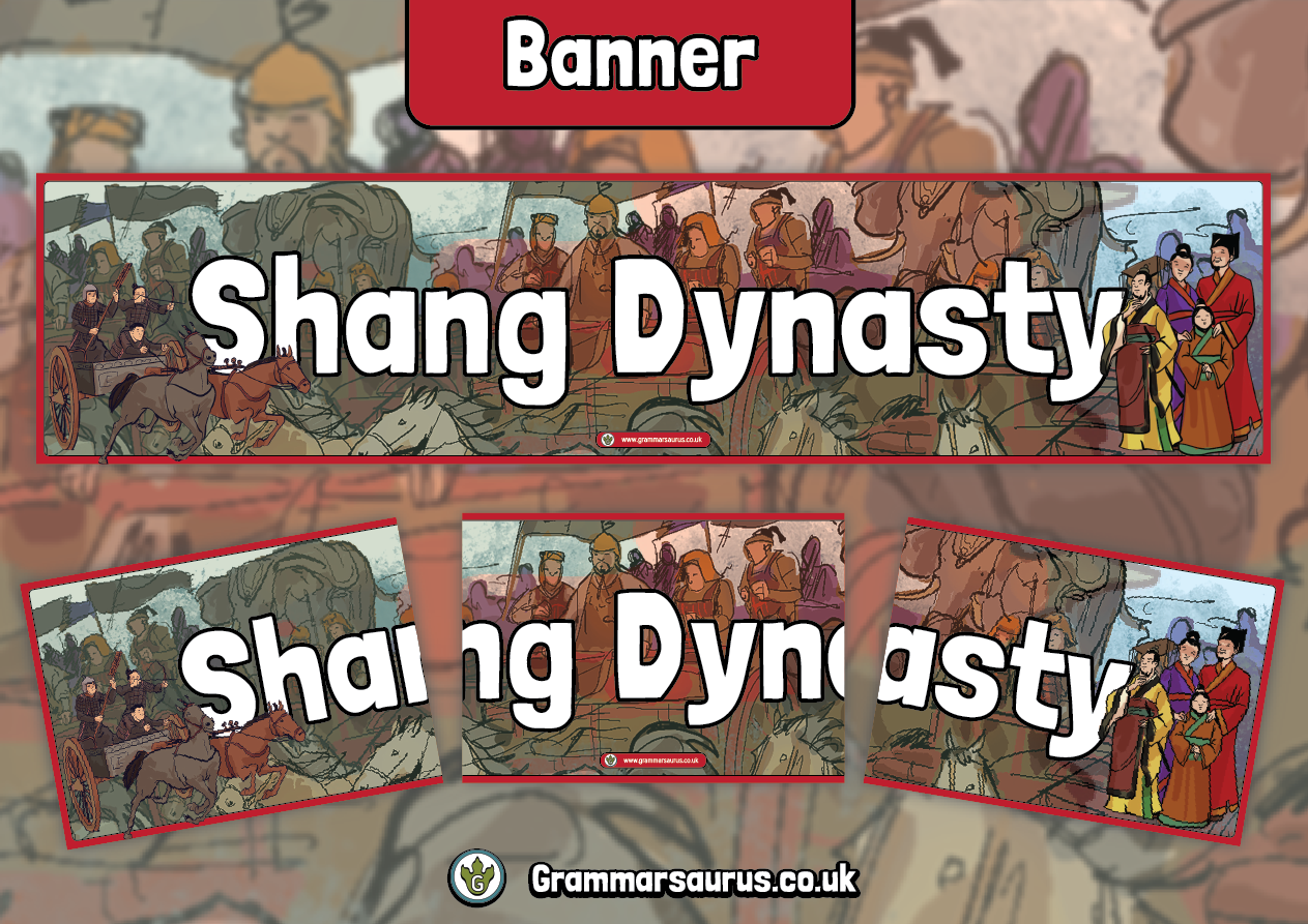 History – Shang Dynasty Display Banner - Grammarsaurus