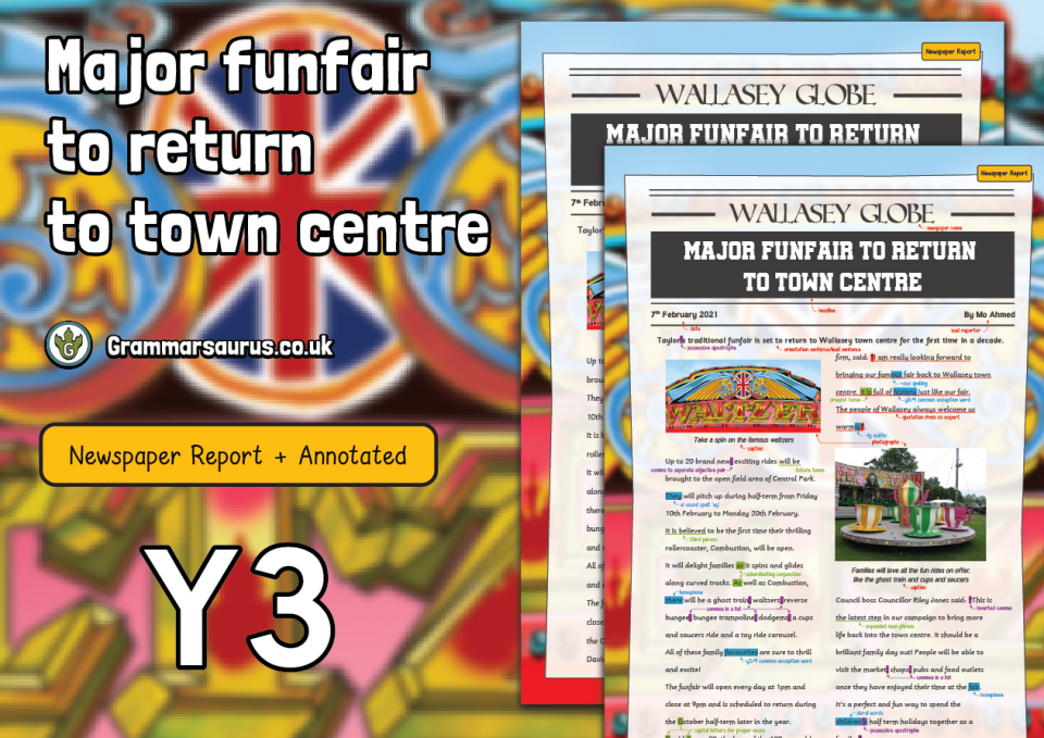 KS2 Art - Fairground - Grammarsaurus