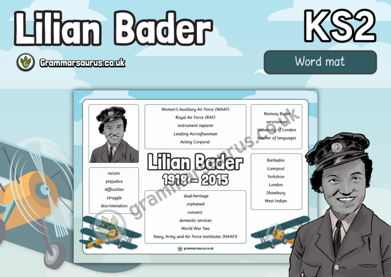 KS2 Word Mat - Lilian Bader - Grammarsaurus
