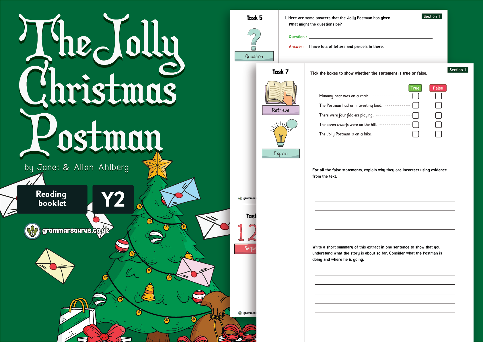 Year 2 Shared Reading Booklet - "The Jolly Christmas Postman" by Janet ...