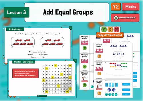 Year 2 Multiplication and Division - Add equal groups - Lesson 3 ...