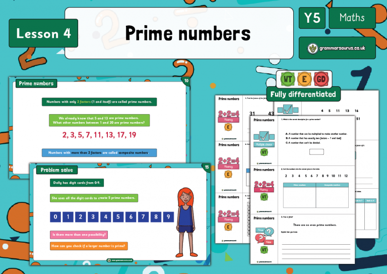 Year 5 Multiplication and Division - Prime Numbers - Lesson 4 ...