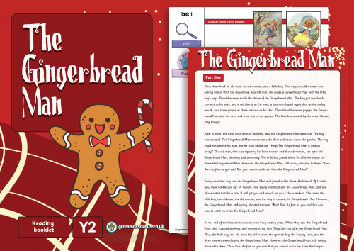 Year 2 Shared Reading Booklet - 'The Gingerbread Man' - Grammarsaurus