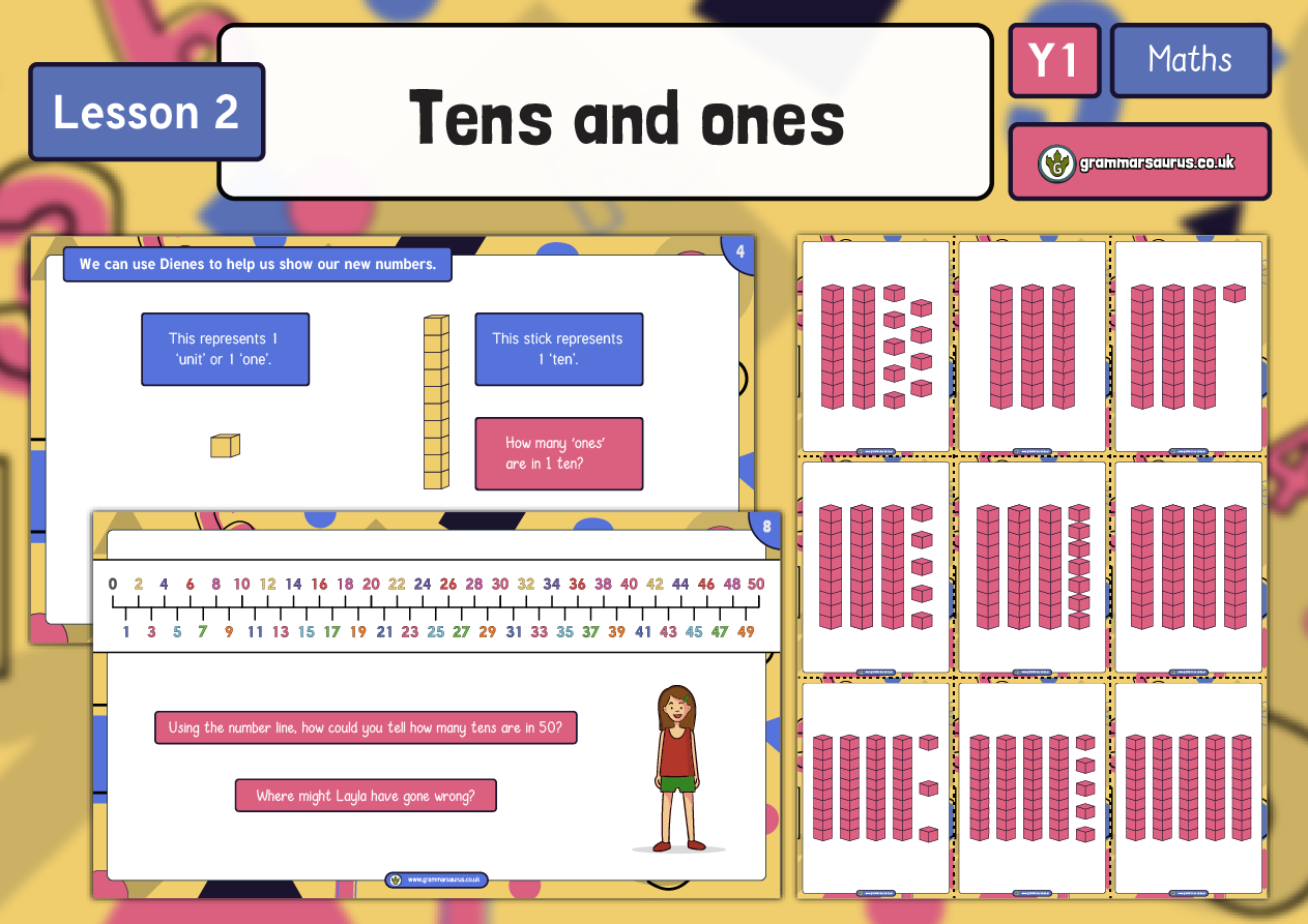 Year 1 Place Value within 50 Tens And Ones Lesson 2 Grammarsaurus