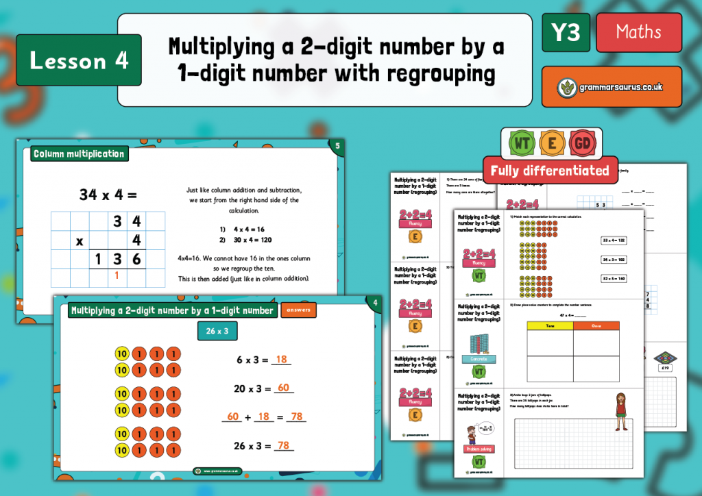 Year 3 Multiplication And Division Part 2 Multiplying A 2 digit Year 3 Multiplication And Division Part 2 Multiplying A 2 digit
