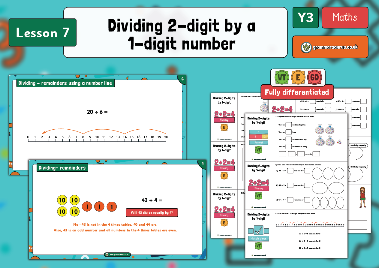 Year 3 Multiplication and Division Part 2 – Dividing 2-digits by 1 ...