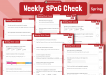 Year 4 Weekly SPaG Check - Spring - Grammarsaurus