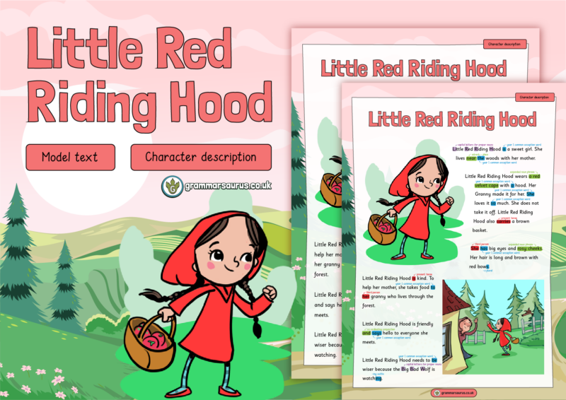 Year 1 Model Text – Character description – Little Red Riding Hood ...