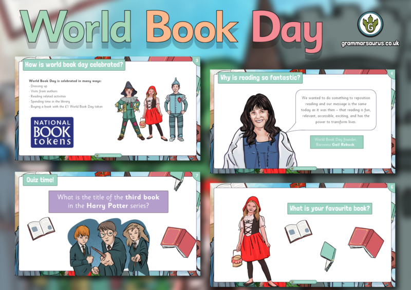 World Book Day Assembly - What is World Book Day? - Grammarsaurus