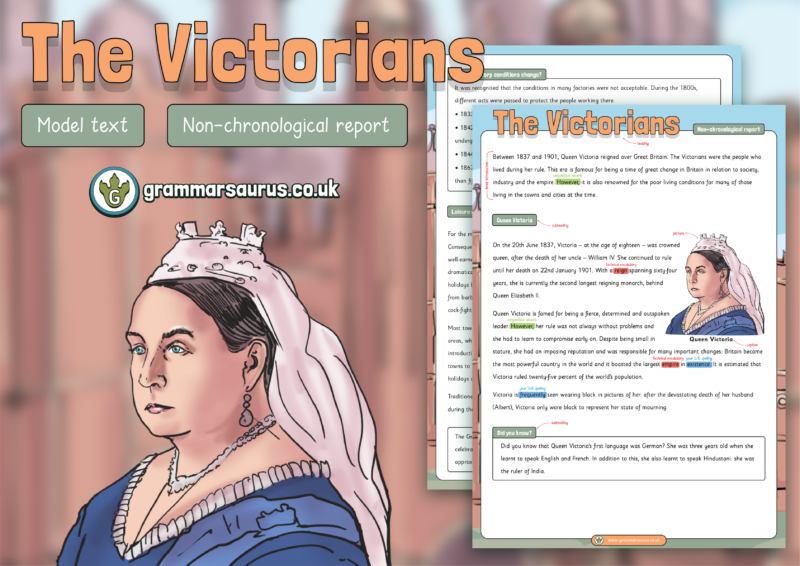Year 6 Model Text – Non-chronological report – The Victorians ...
