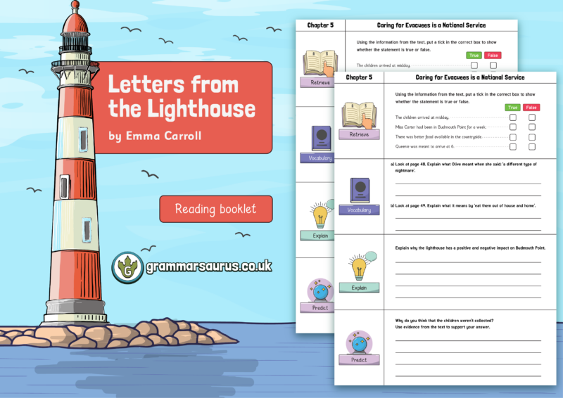 Year 5/6 Shared Reading Booklet – ‘Letters from the Lighthouse’ by Emma ...
