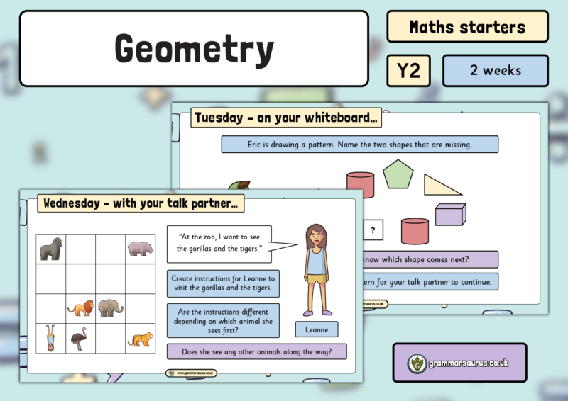 Year 2 Maths Starters – Geometry - Grammarsaurus