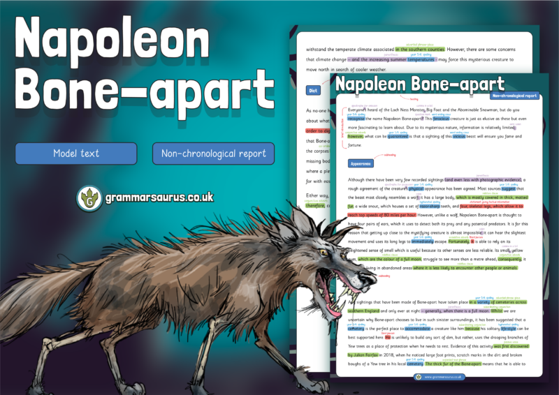 Year 6 Model Text – Non-chronological Report - Napoleon Bone-apart ...