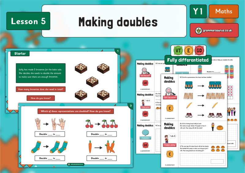Year 1 Multiplication and Division - Making Doubles - Lesson 5 ...