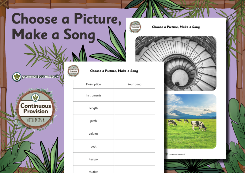 Continuous Provision - Music and Movement - Choose a Picture, Make a ...