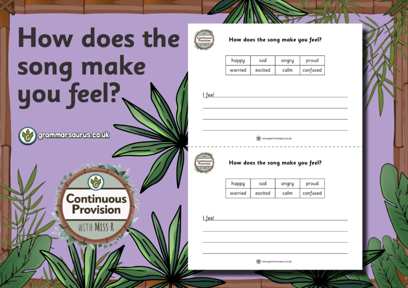 Continuous Provision - Music and Movement - How does the song make you ...