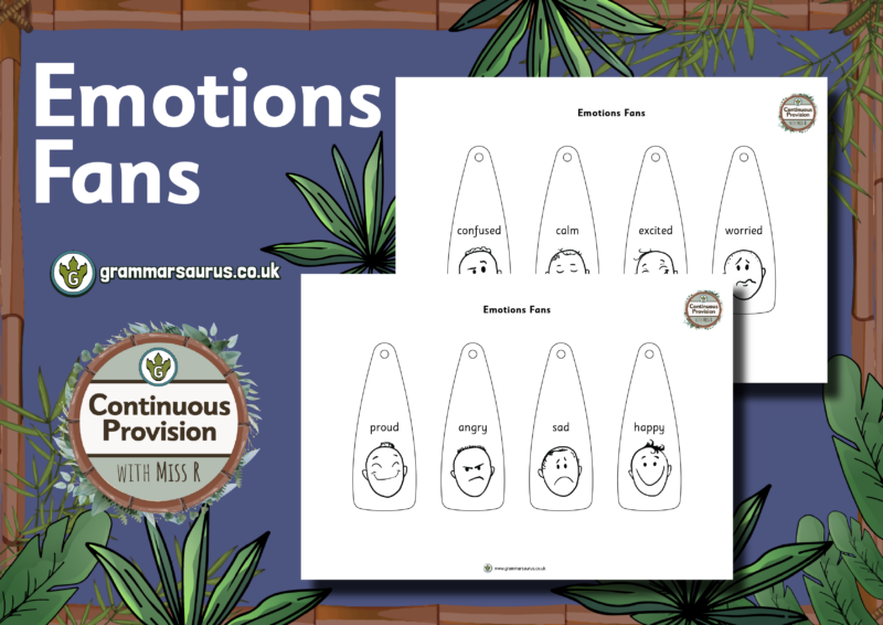 Continuous Provision - Calm Corner - Emotion Fans - Grammarsaurus