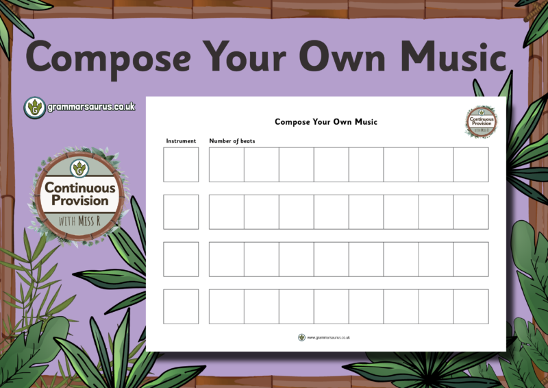 Continuous Provision - Music and Movement - Compose Your Own Music ...