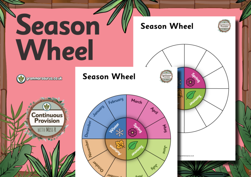 Continuous Provision - Investigation - Season Wheel - Grammarsaurus
