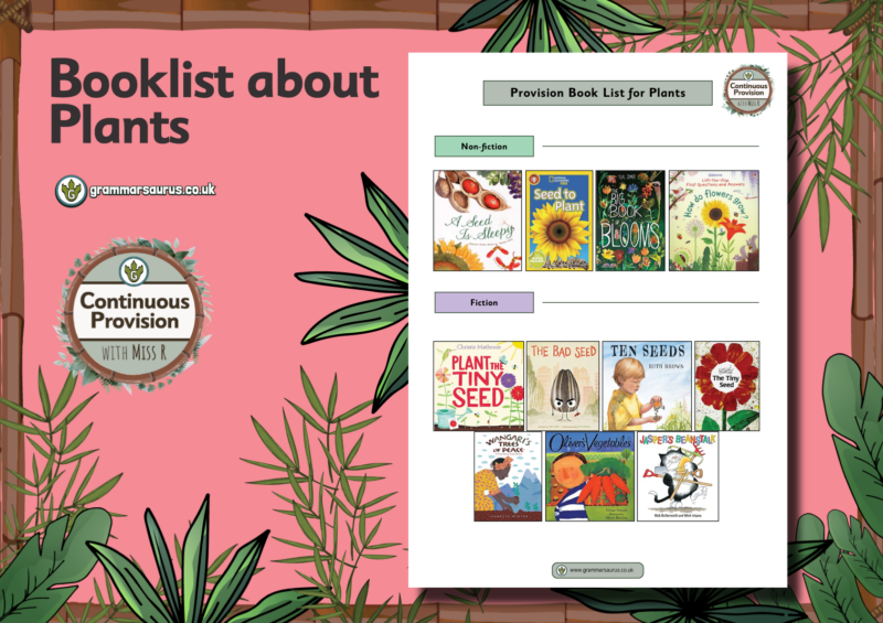 Continuous Provision - Investigation - Booklist about Plants ...