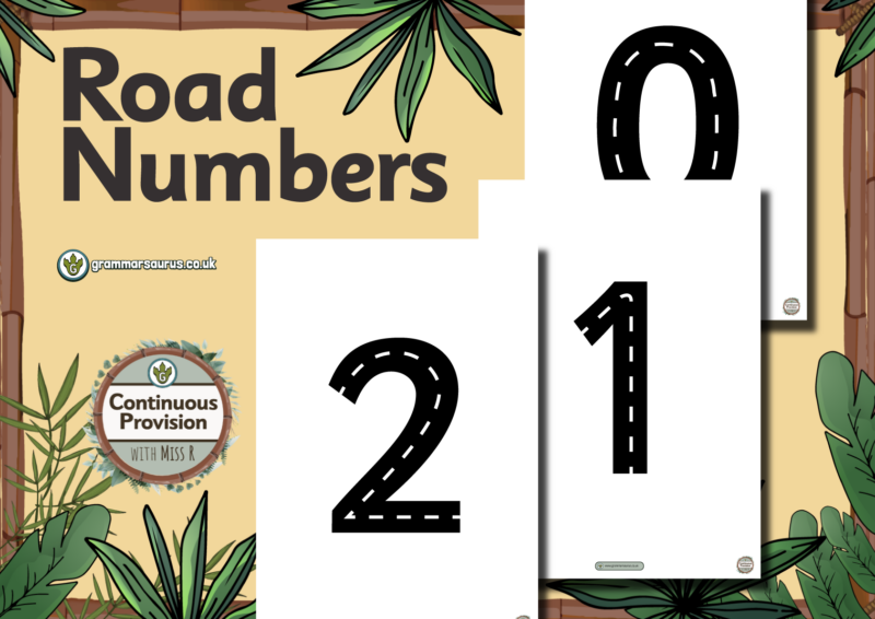 Continuous Provision - Construction - Road Numbers - Grammarsaurus