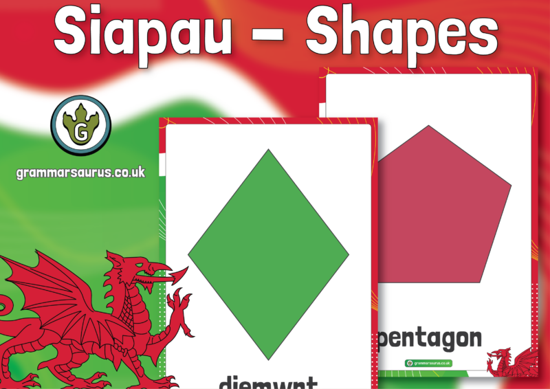 Welsh Vocabulary Display Posters - Grammarsaurus