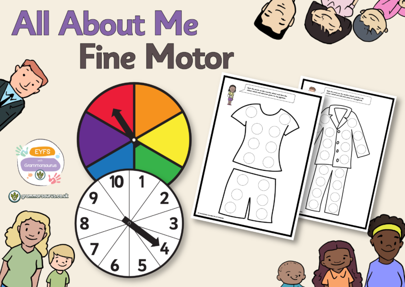EYFS All About Me - Fine Motor - Grammarsaurus