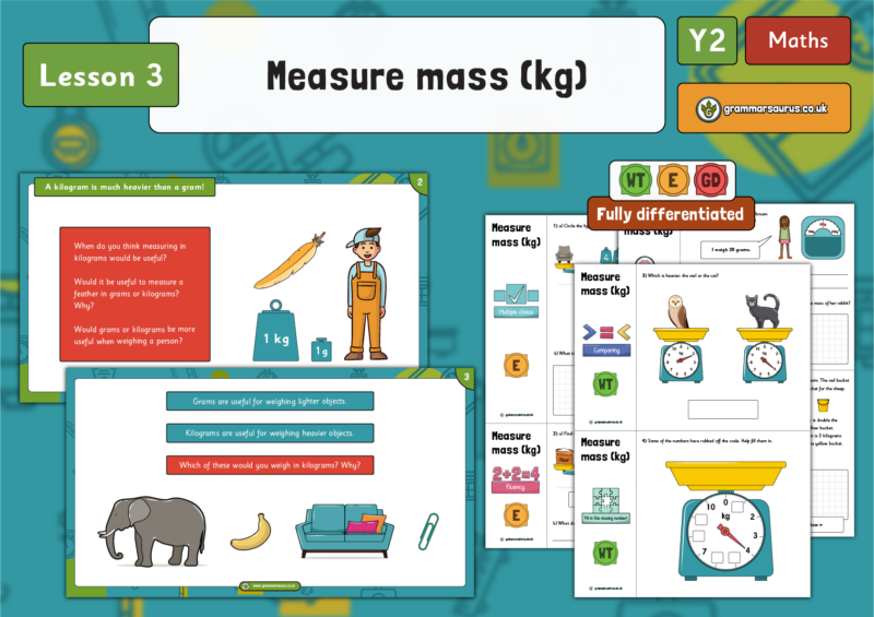 Year 2 Mass, capacity and temperature – Measure Mass (kg) – Lesson 3 ...