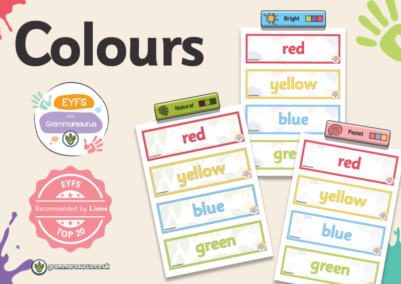 EYFS Essentials - Colours Display Pack - Grammarsaurus