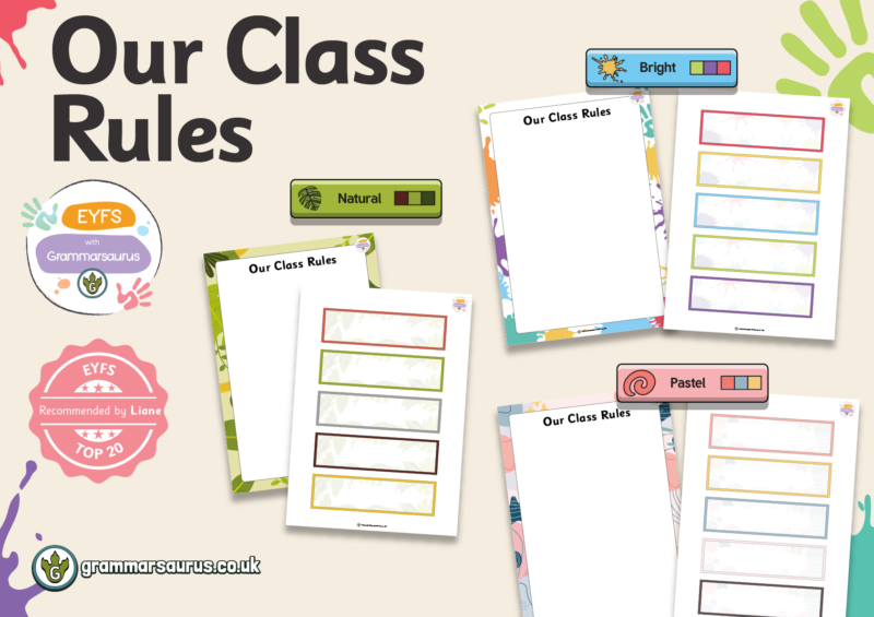 EYFS Essentials - Our Class Rules Pack - Grammarsaurus