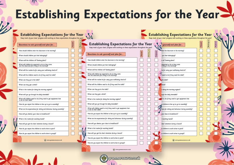 ECT Resources - Establish Expectations for the Year Checklist ...