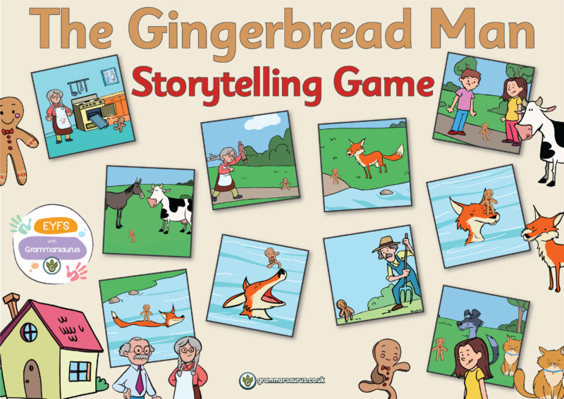 EYFS The Gingerbread Man - Writing Activity - Grammarsaurus