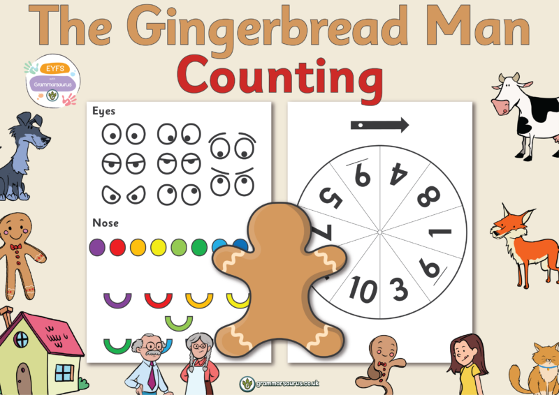 EYFS The Gingerbread Man - Counting - Grammarsaurus