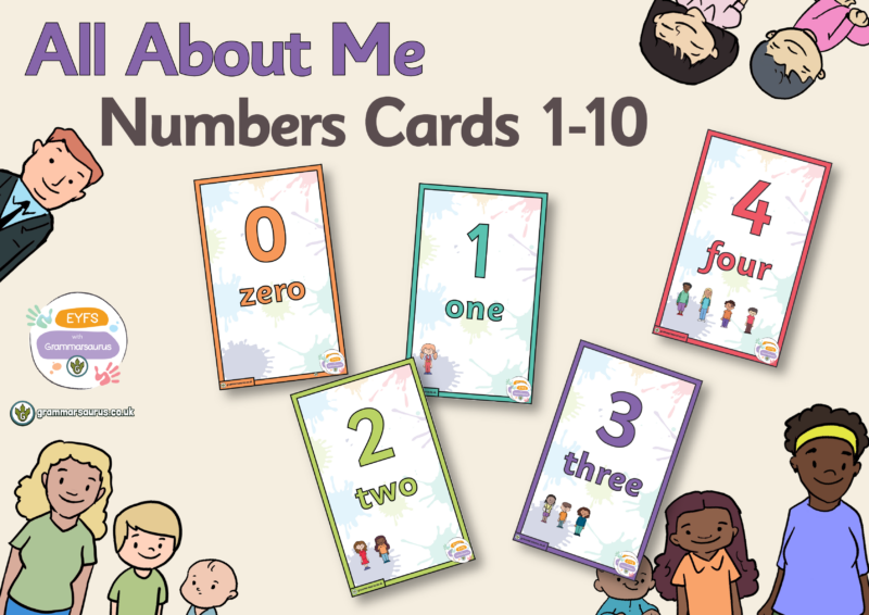 Number Cards - Grammarsaurus
