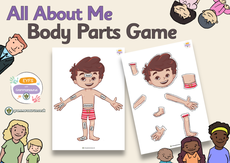 EYFS All About Me - Body Parts Game - Grammarsaurus