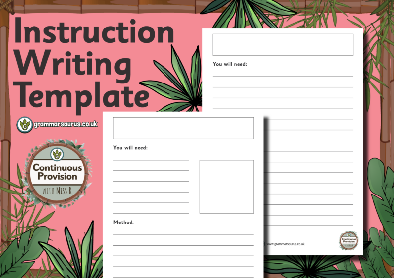 Continuous Provision – Investigation Area – Writing Template ...
