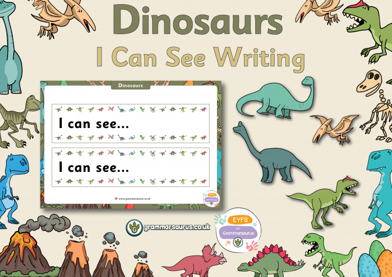 EYFS Dinosaurs - I Can See - Grammarsaurus