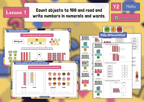 Year 2 Place Value - Count objects to 100 and read and write numbers in ...